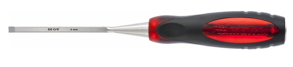 Стамеска-долото MATRIX 6мм, CrV, 2-х компонентная ручка