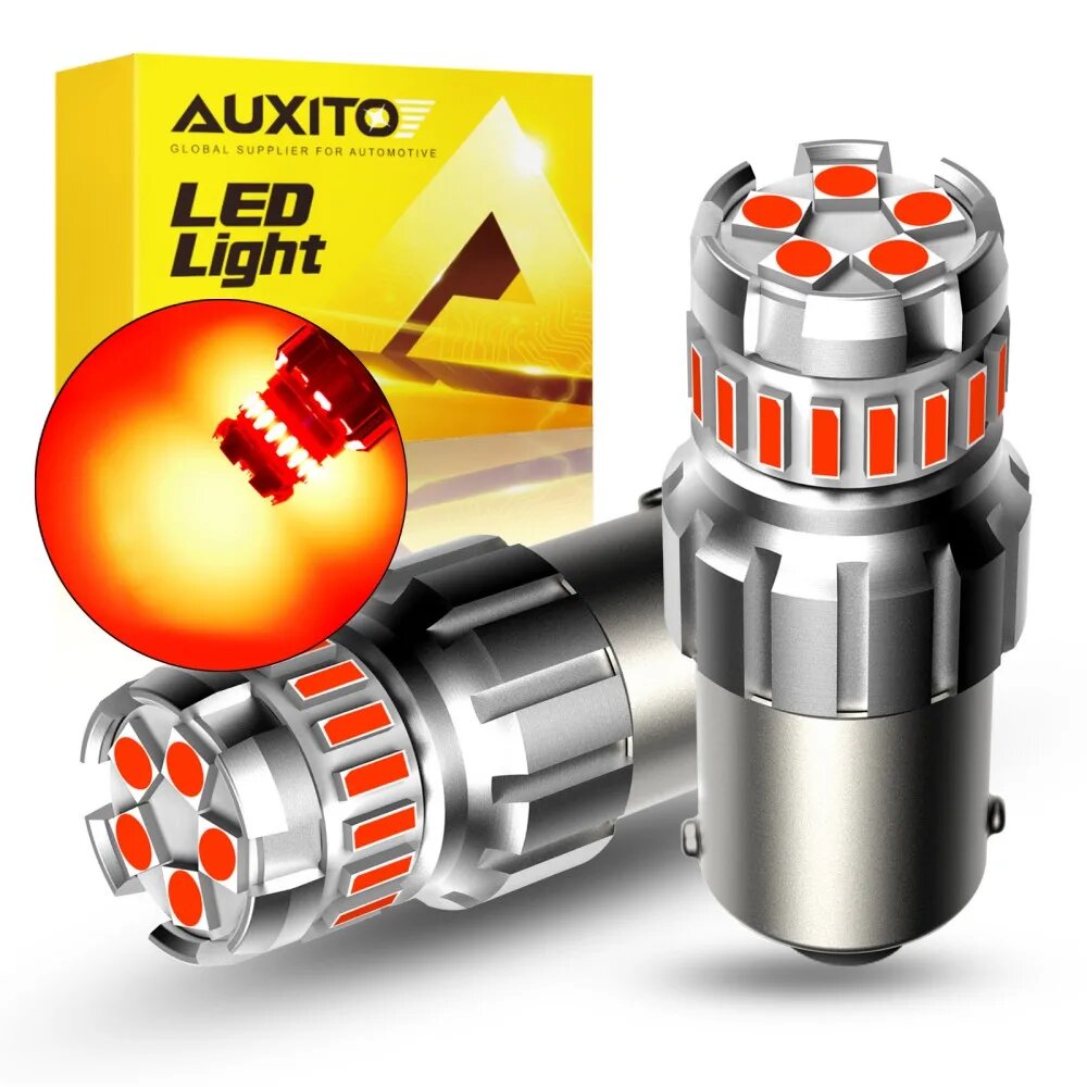 AUXITO Комплект Из 2-х Красных Светодиодных Стоп-сигналов 1156 BA15S P21W И 1157 1157 BAY15D P21/5W