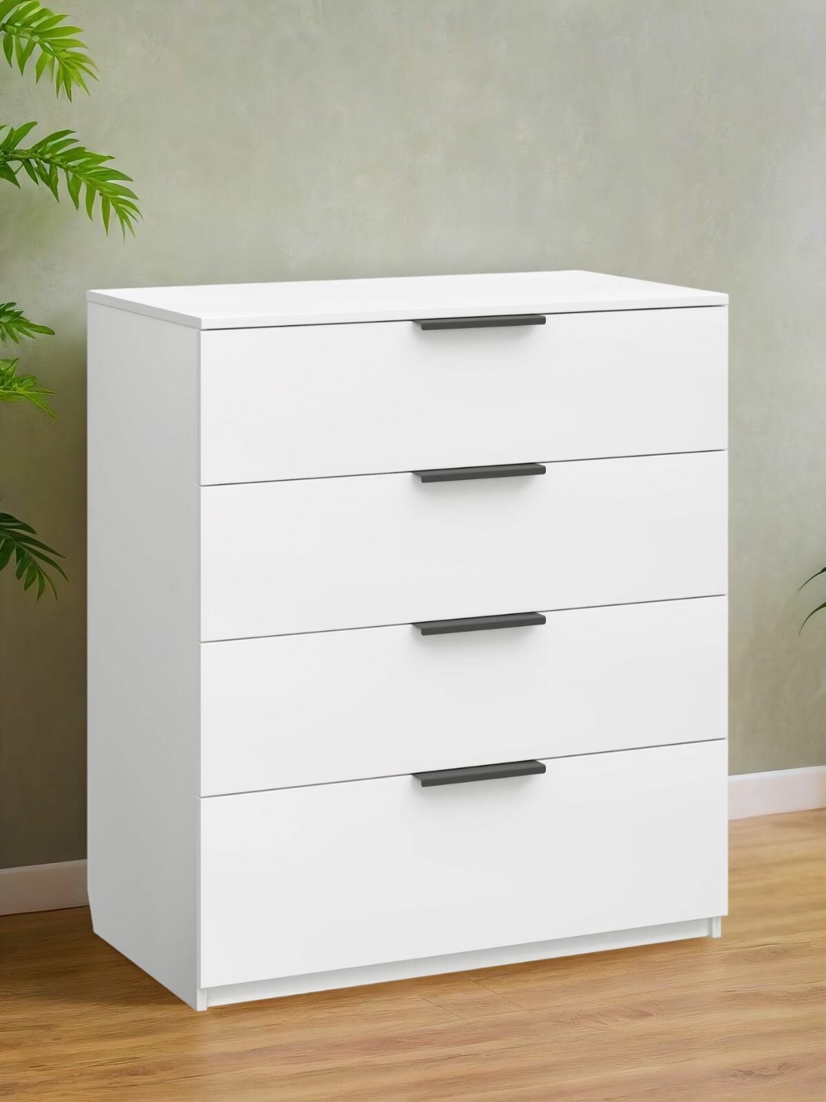 Комод для одежды и хранения вещей Чарли 9 Аквилон с ящиками, 80х46x91.7 см, Белое сияние