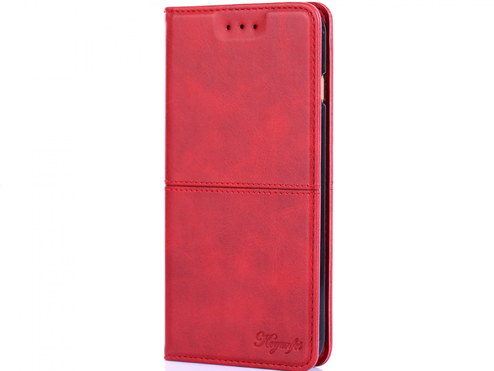 Чехол-книжка MyPads для Samsung Galaxy M32 2021 красный ретро с магнитной крышкой