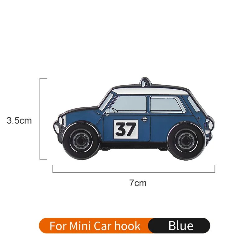 Подвеска для ключей Mini Cooper Blue 3.5x7см