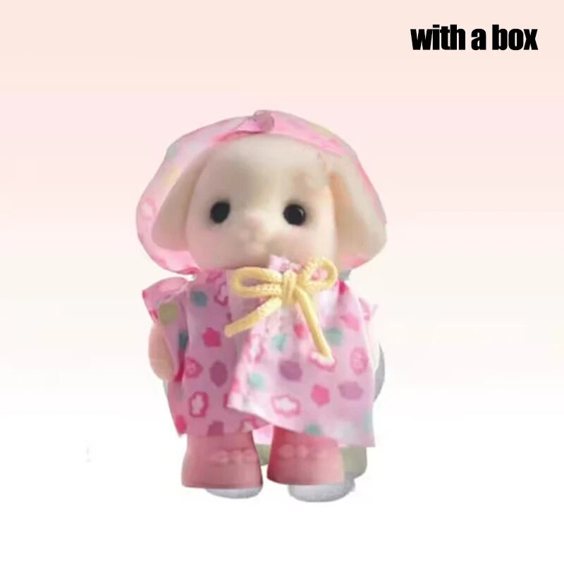 Фигурка пуделя в розовом дождевике, rabbit