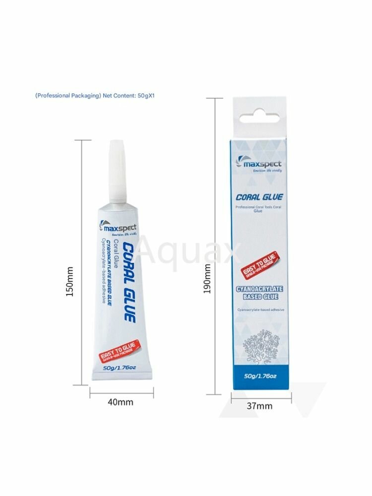 Maxspect Jump Aquarium Мгновенный клей 20шт в одной бутылке Подводный коралловый клей, прозрачный и нетоксичный для аквариума с коралловыми рифами