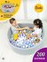 Boobo kids Сухой бассейн для детей, овальный, серый меланж, сиреневый, 90 см, с ...