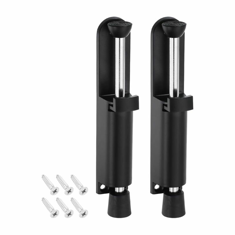 1 комплект из 2-х противоударных устройств с закрытой дверью 45 мм черного цвета