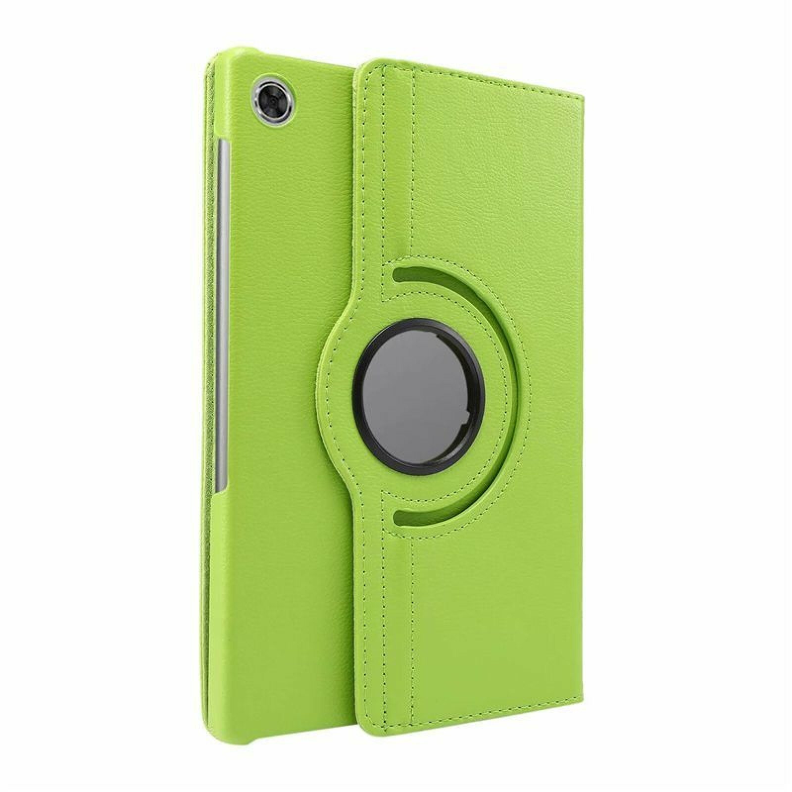 Чехол MyPads для планшета Lenovo Tab K10 TB-X6C6F 10.3 с роторным механизмом зеленый кожаный