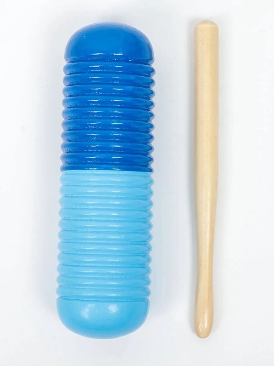 Гуиро с трещоткой яркого цвета для музыкантов