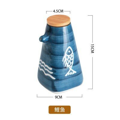 Креативная керамическая посуда в японском стиле: набор для приправ, соусник для соевого соуса, бутылка для уксуса, домашняя бутылка для соевого соуса, бутылка для масла, набор бутылок для приправ.