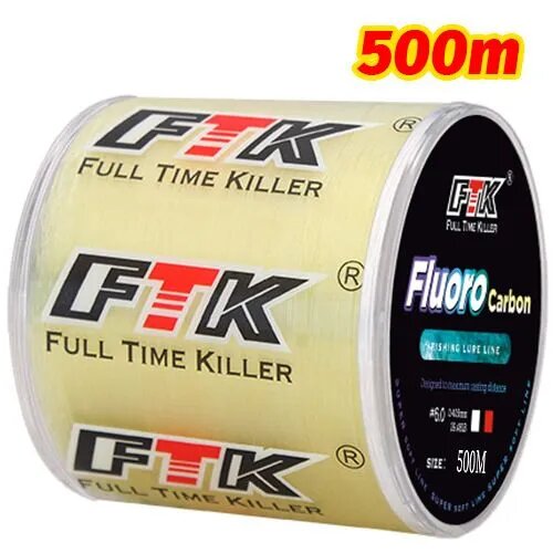 Монофильная леска FISH KING для рыбалки, 500 м, 0.14 мм