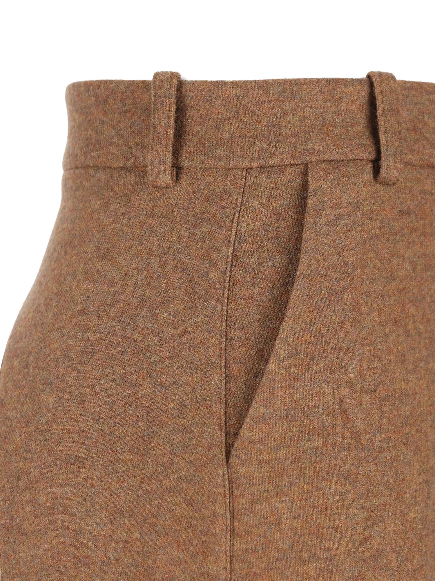 Брюки Loro Piana Belt-loop straight trousers, размер 42, коричневый — фото 1