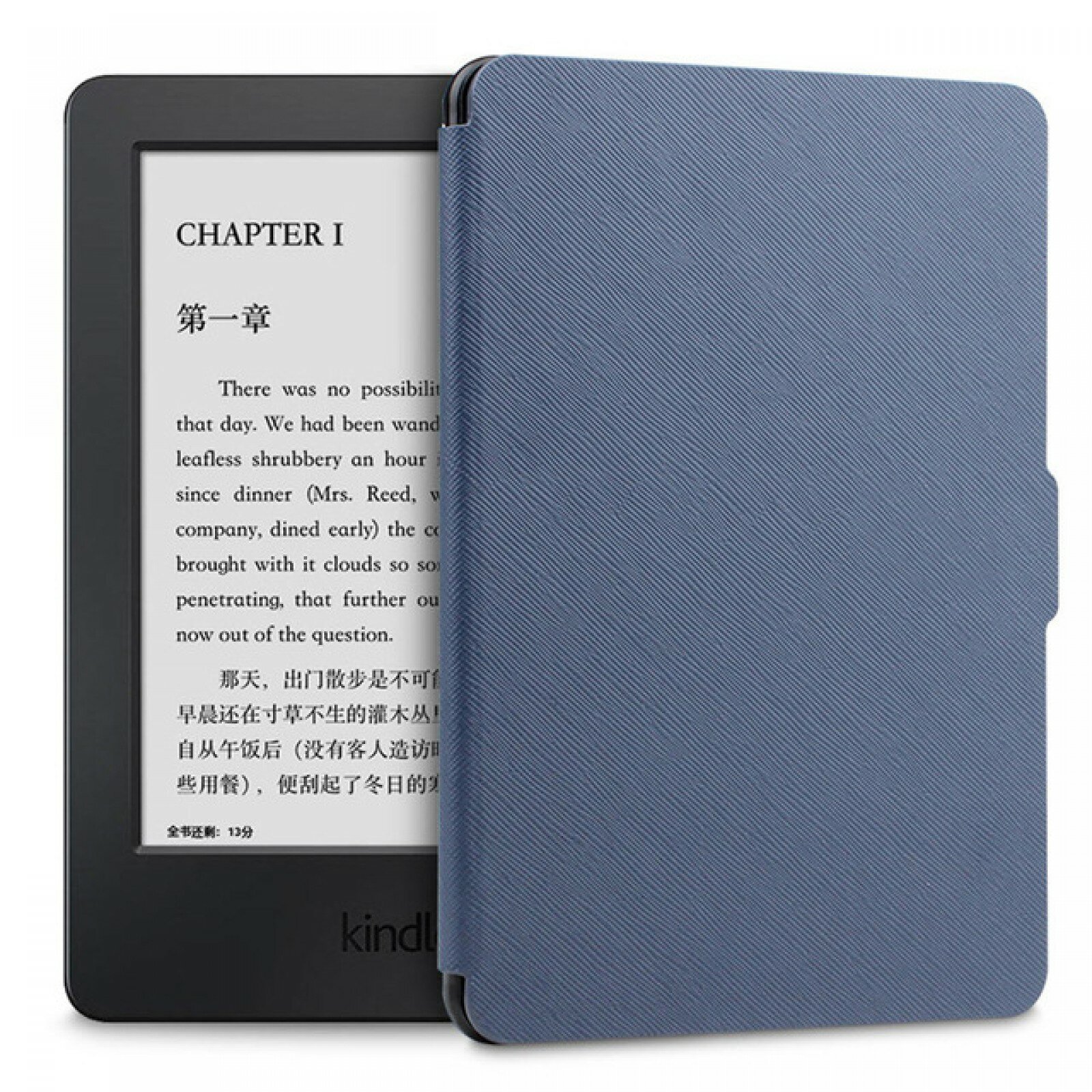 Чехол-обложка Чехол. ру для Amazon Kindle Paperwhite 1/2/3 синий пластиковый