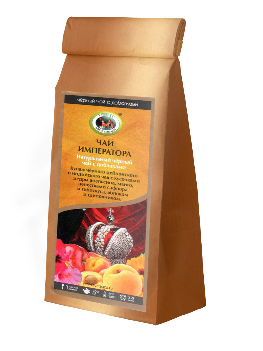 Чай черный Русская чайная компания "Чай Императора", листовой, 100 гр