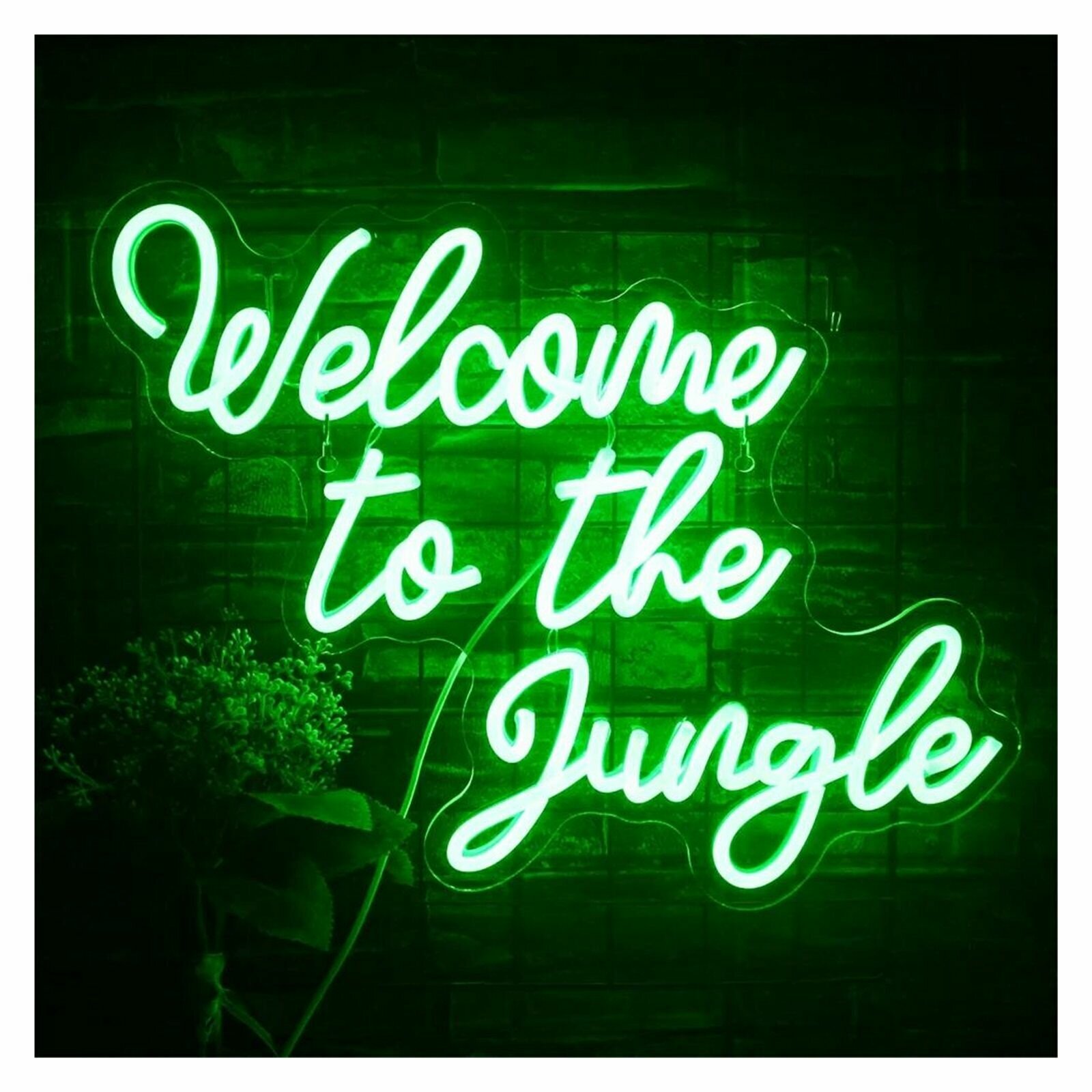 Welcome To The Jungle Декор Неоновой Вывески 42смх33см