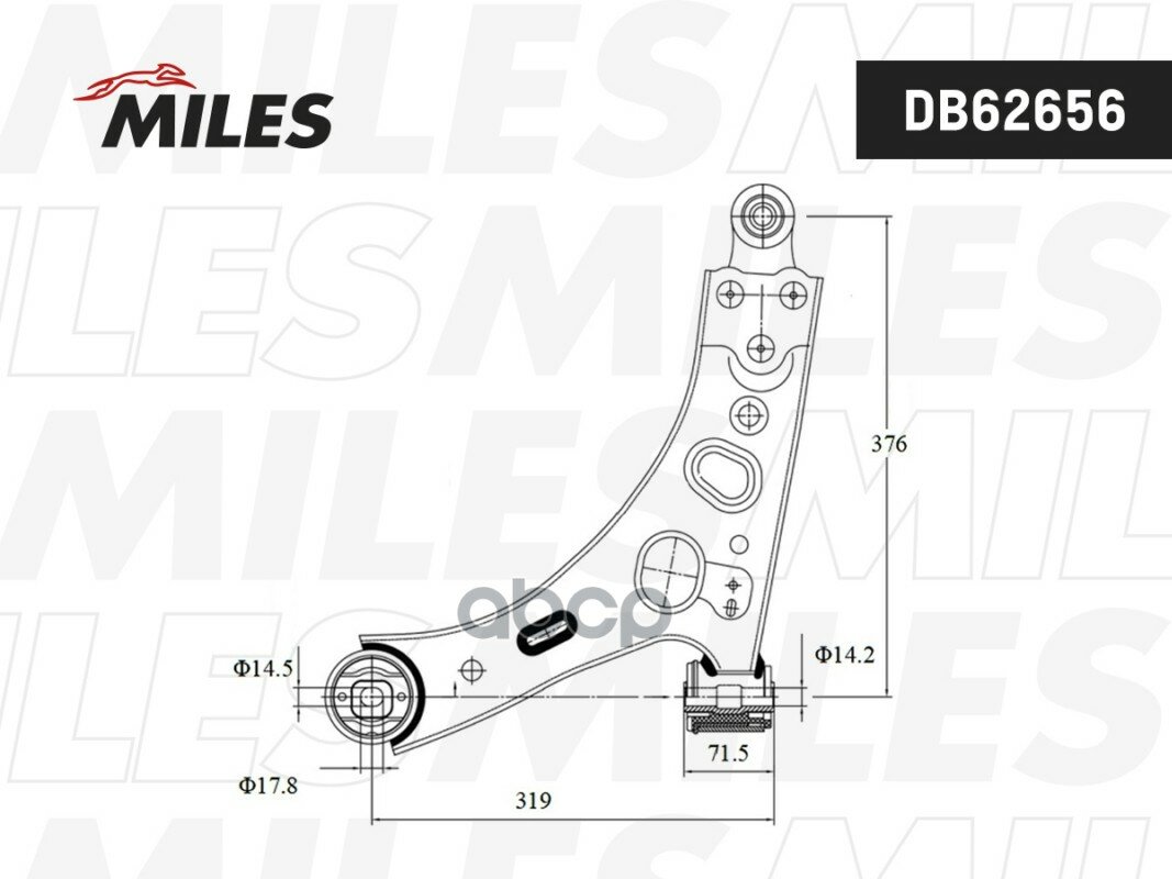 Рычаг передней подвески GEELY Monjaro KX11 2018- левый Miles арт. db62656