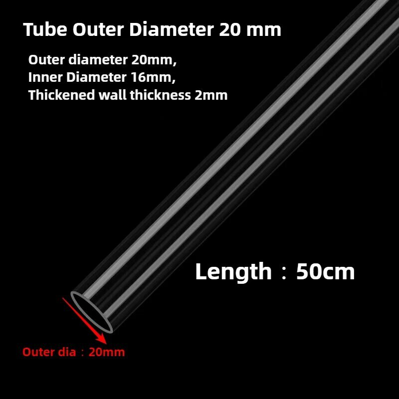 Прозрачная акриловая труба Pet Sound для аквариума 20mm 50cm long