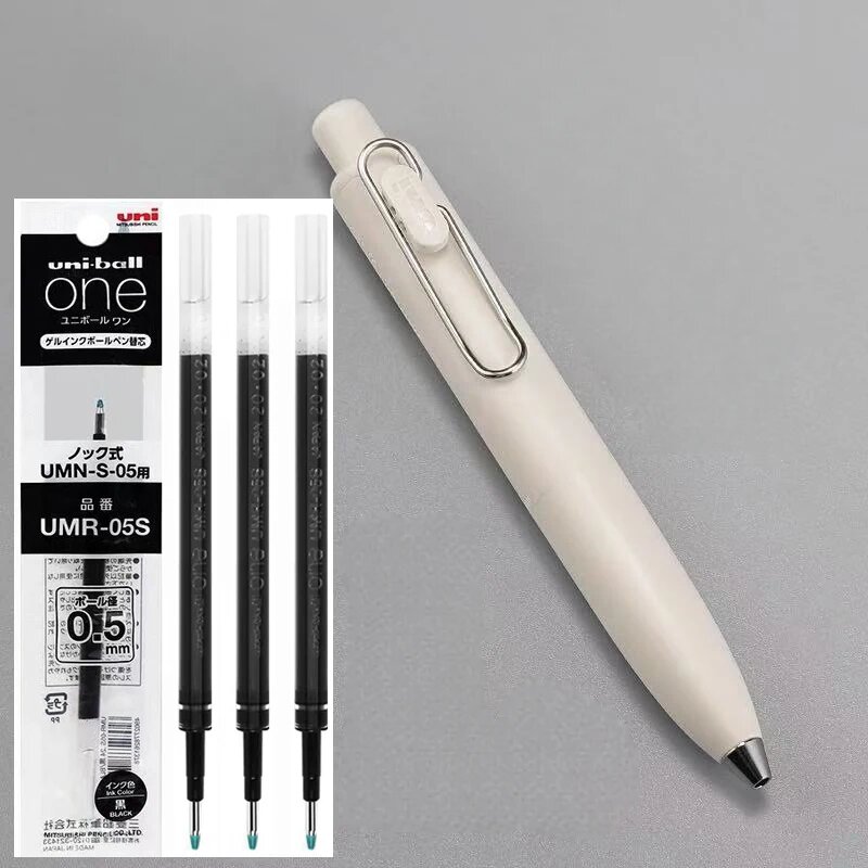 Гелевая ручка Uni Uniball One P, черный, Yogurt 3BlackInk