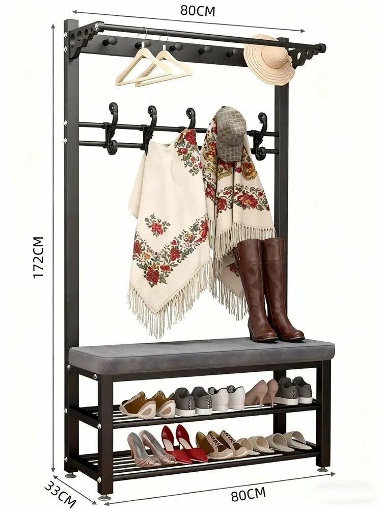 Комплект мебели для прихожей, черный