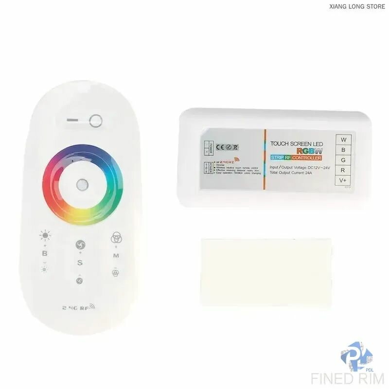 Светодиодный контроллер RGBW 2,4G, беспроводной сенсорный RF пульт дистанционного управления, диммер для светодиодных лент RGBW, 12-24 В постоянного тока