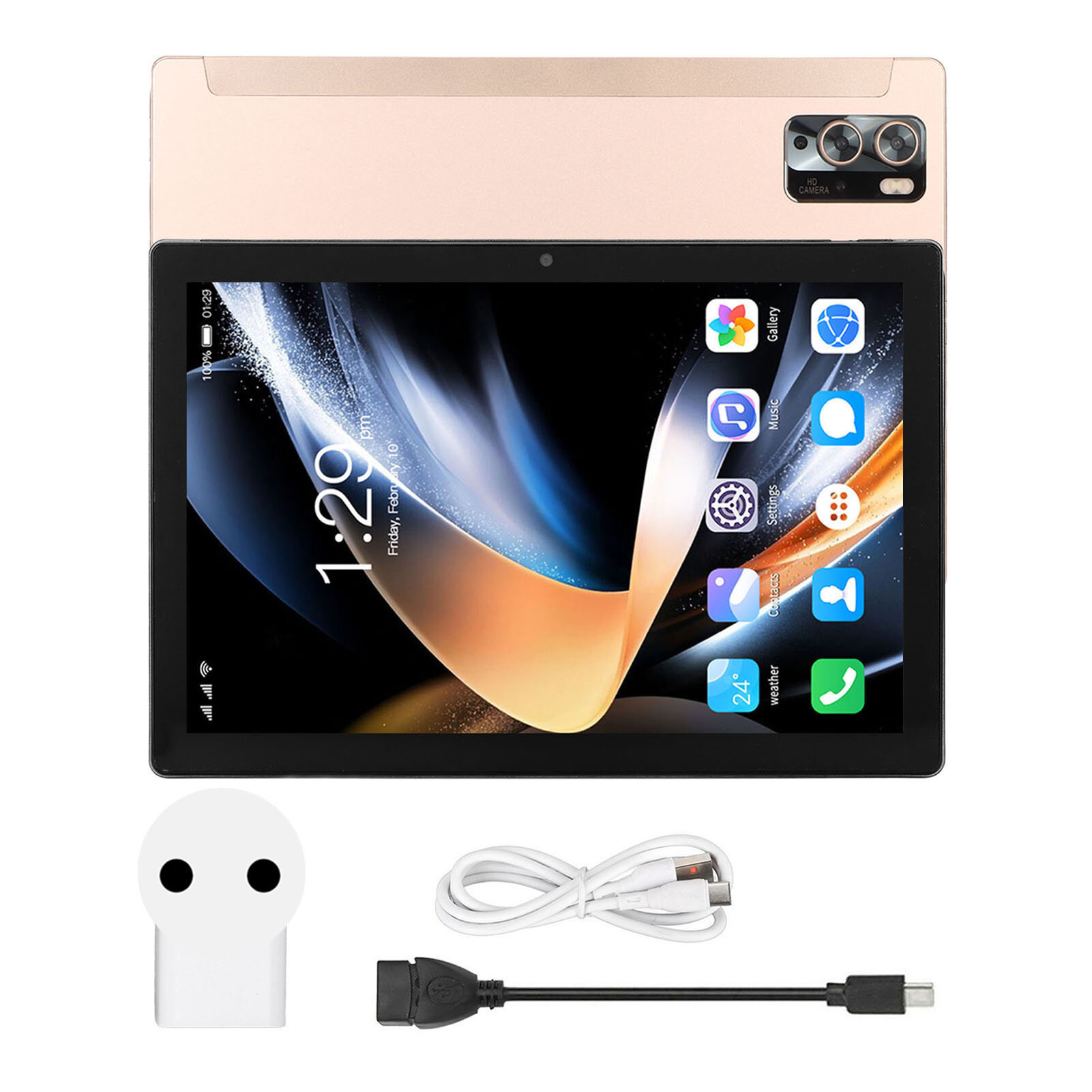Планшет 10,1 дюйма Android 13: 8ядерный CPU, 8 ГБ ОЗУ, 256 ГБ ПЗУ, поддержка 4G, аккумулятор 7000 мА
