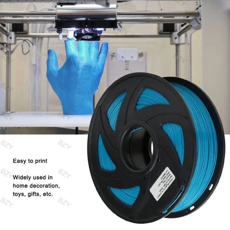TPU пластик для 3D принтеров синего цвета, бобина, 75 г, для 3D печати — фото 1