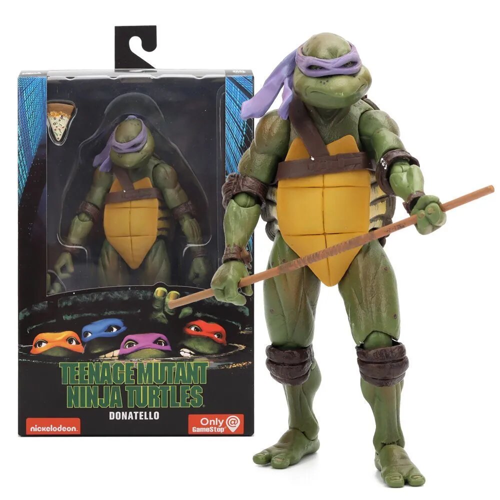 Фигурка "Черепашки-ниндзя" 1990 г. Версия фильма TMNT Limited Edition, 18см, Игровой набор супергероев
