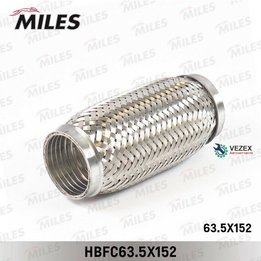 MILES HBFC63.5X152 Труба гофрированная (гофра) внутренним металлорукавом 63.5X152 HBFC63.5X152