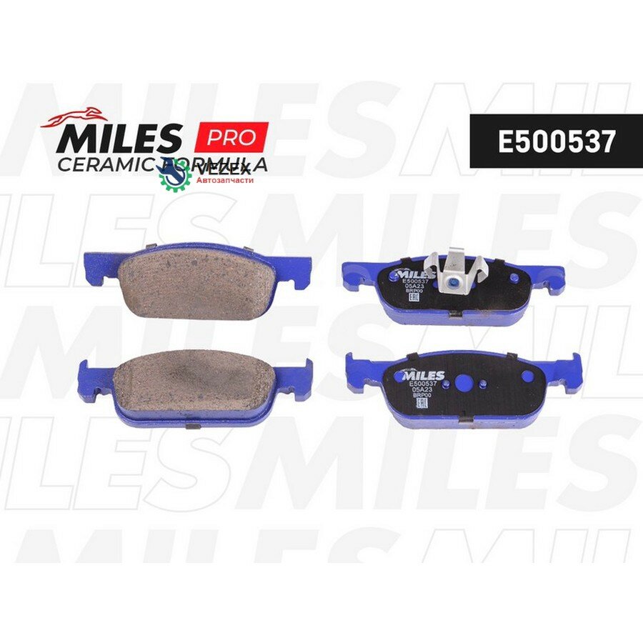 MILES E500537 Колодки тормозные передние (Смесь CERAMIC серия PRO) LADA X-RAY (TRW GDB2157) E500537