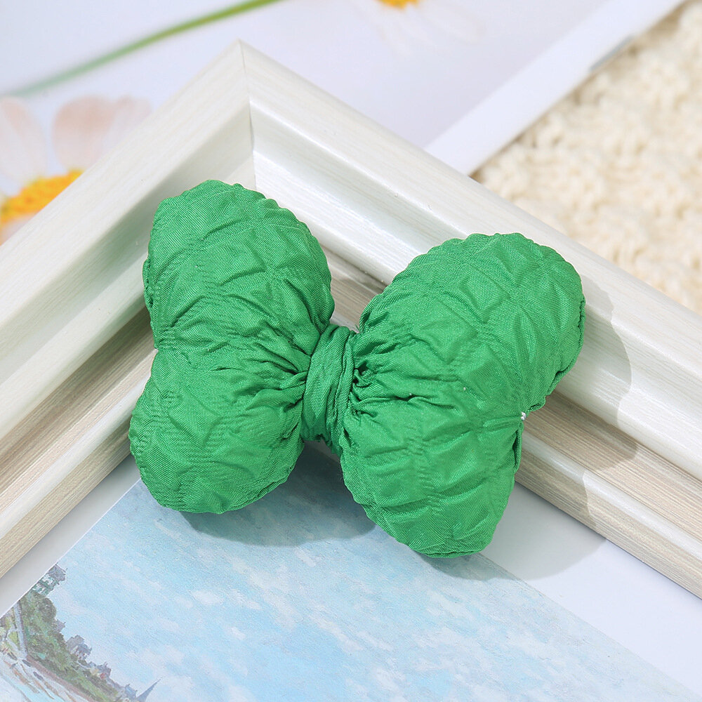 Трёхмерный бантик вафельного цвета с хлопковым наполнителем, аксессуар для волос, детали для рукоделия, декоративные элементы для одежды кукол, материалы для украшения шляп, креативный набор материало