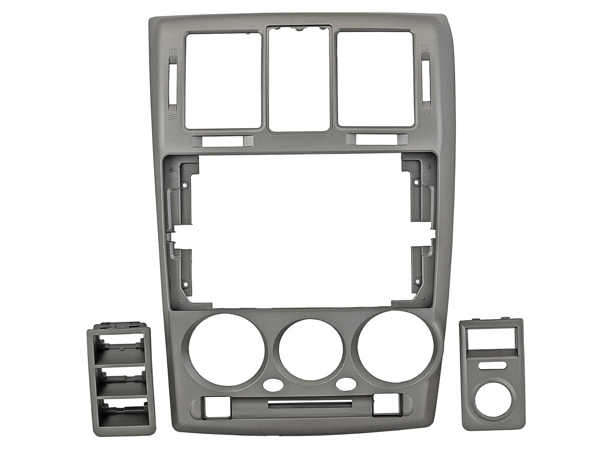 Рамка InCar для UMS HYUNDAI Getz 2002-2011, 9" (консоль) левый руль SILVER