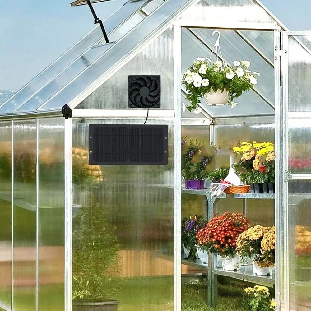 Солнечная панель 6W solar pet для вентиляции, охлаждения и вытяжки солнечных вентиляторов