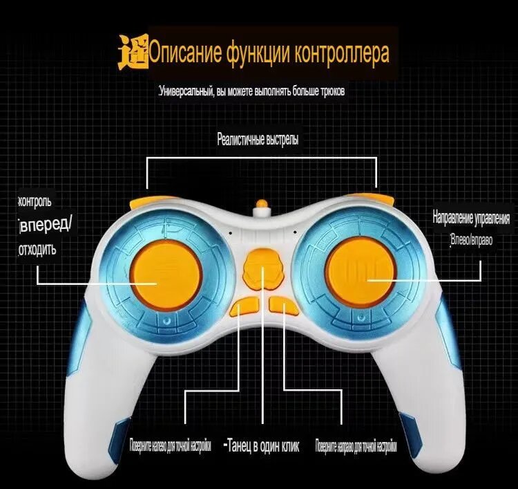Радиоуправляемый робот-сфера BB-8, со звуковыми и световыми эффектами, для детей от 3-х лет, оранжевый — фото 1