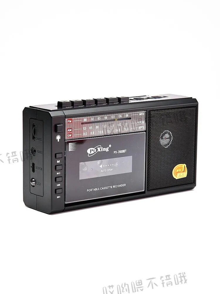 Магнитола DaXing PX-3500BT, 3 Вт, черный, с USB, FM, AM, SW, кассетная дека — фото 1