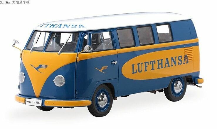 SunStar 1/12 T1 Модель Pan American Airways Volkswagen Lufthansa Bus