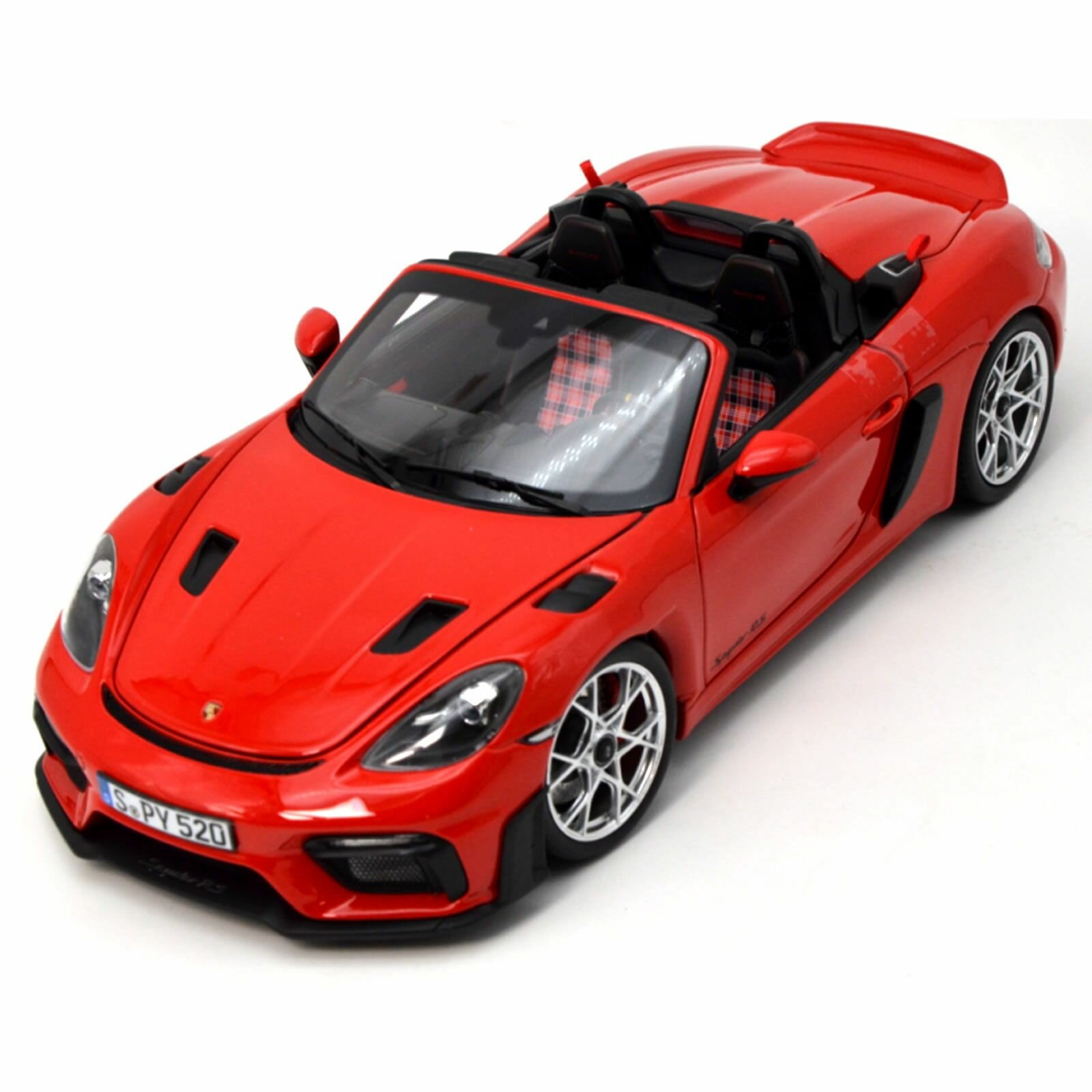 Модель автомобиля NOREV 1:18 2023 Porsche 718 Spyder RS Convertible из сплава