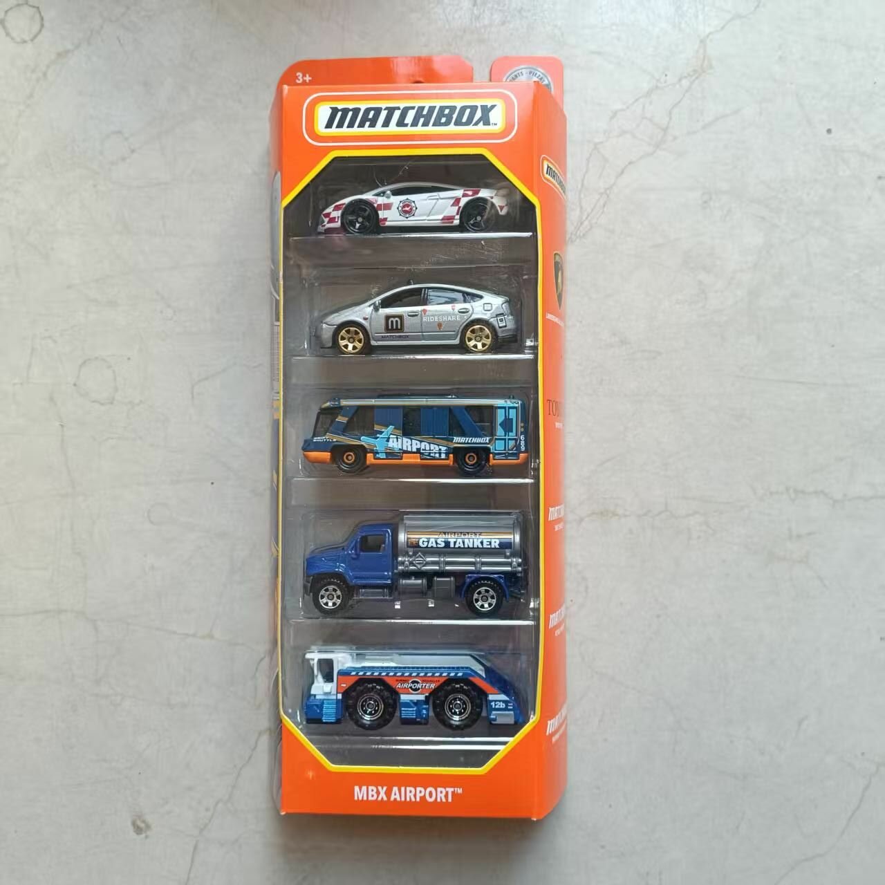 Matchbox , литые модели автомобилей 1:64, набор из 5 машинок, металлические машинки(C1817-MBX AIRPORT)