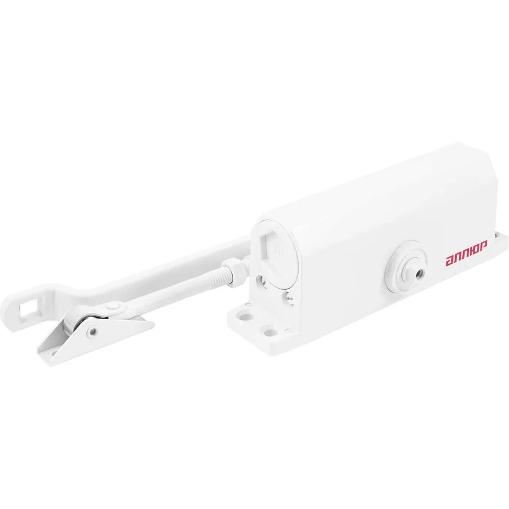 Доводчик дверной Аллюр COMFORT, ДД 188/3-5 A-W (до 130 кг), белый, RAL9016, морозостойкий