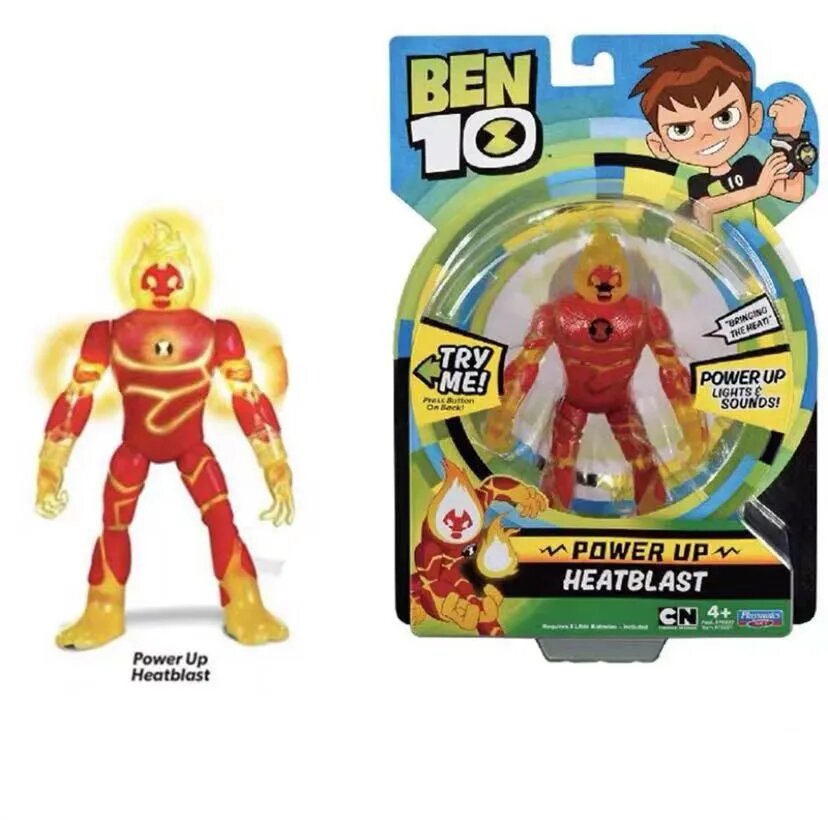 Фигурка Ben 10 Heatblast светящаяся игрушка для мальчиков красный цвет — фото 1