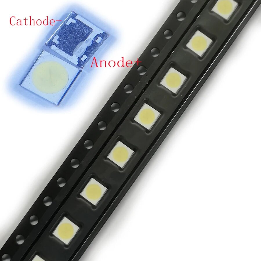 Светодиоды SMD LED 3535 6V 2W холодного белого света для подсветки Wooree