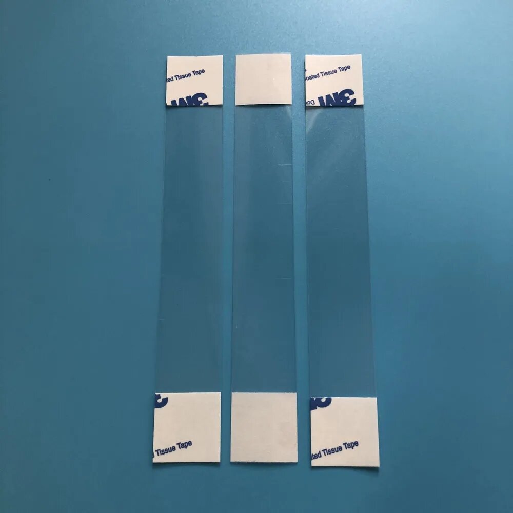 Рекламный воблер на ножке пластиковый прозрачный белый 100 шт 130x15 мм — фото 1