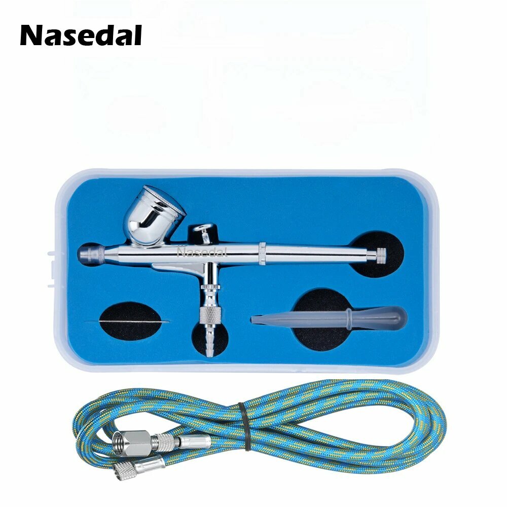 Nasedal Аэрограф Silver с шлангом, 0.3 мм
