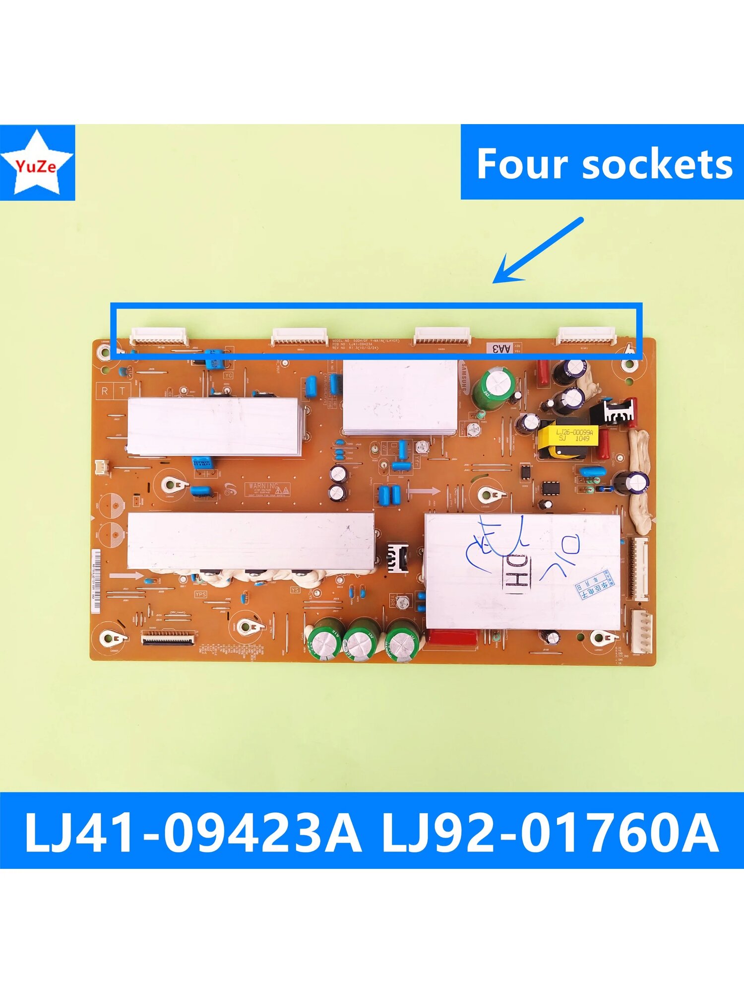 Основная плата LJ41-09423A LJ92-01760A, 4 разъема