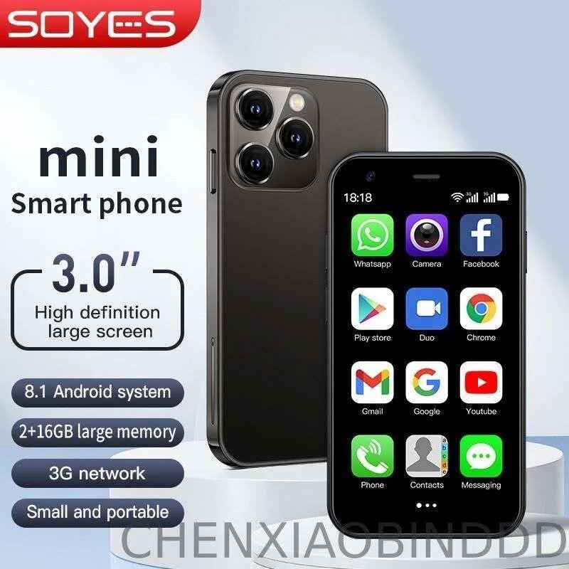 Мобильный телефон Soyes XS15 2GB+16GB, черный - мини смартфон 3.0