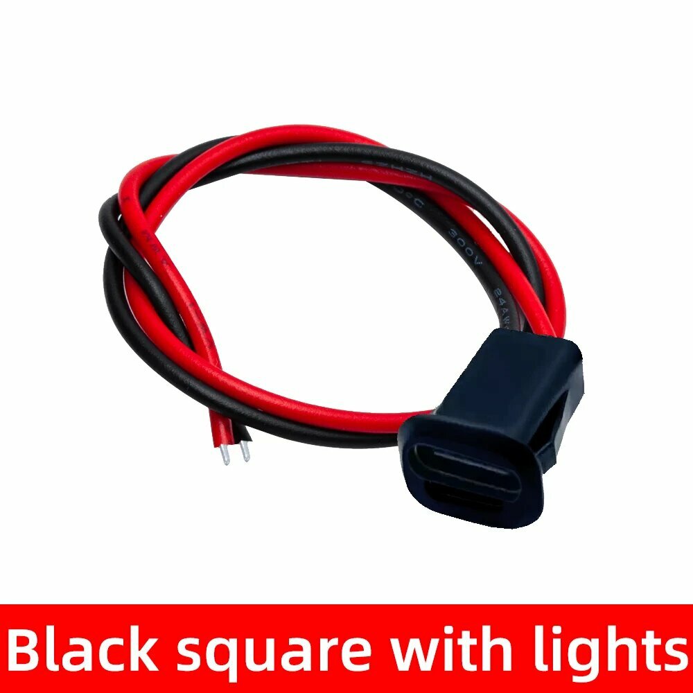 Водонепроницаемый разъем USB-C Baishundianzi IP67 Black square-led