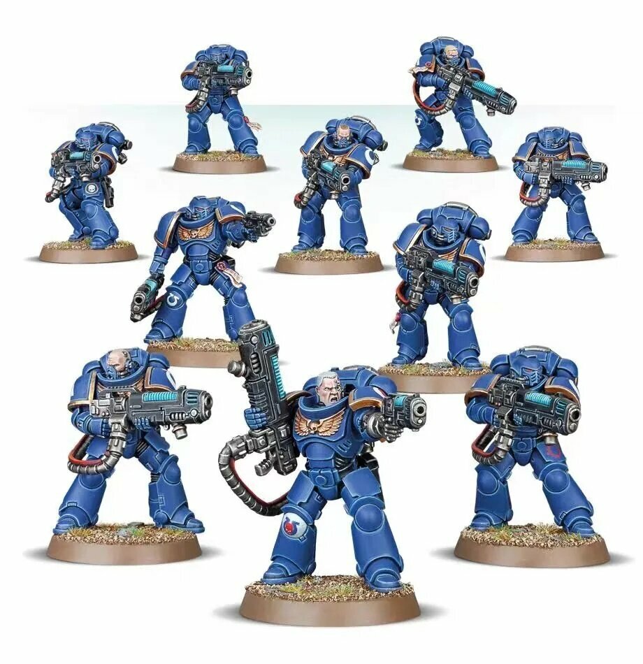 Warhammer 40K space marines primaris hellblasters Смоляная модель (не собрана, не окрашена)