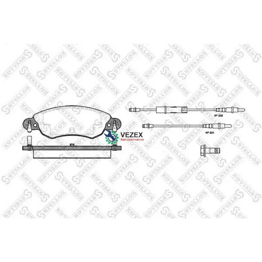 STELLOX 840004SX 829 04=FDB1410=573026B ! колодки дисковые п.\ Citroen C5 1.8i 16V 00>