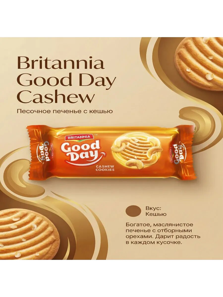 BRITANNIA GD BUTTER(Печенье масло ГУД ДЕЙ 33г)