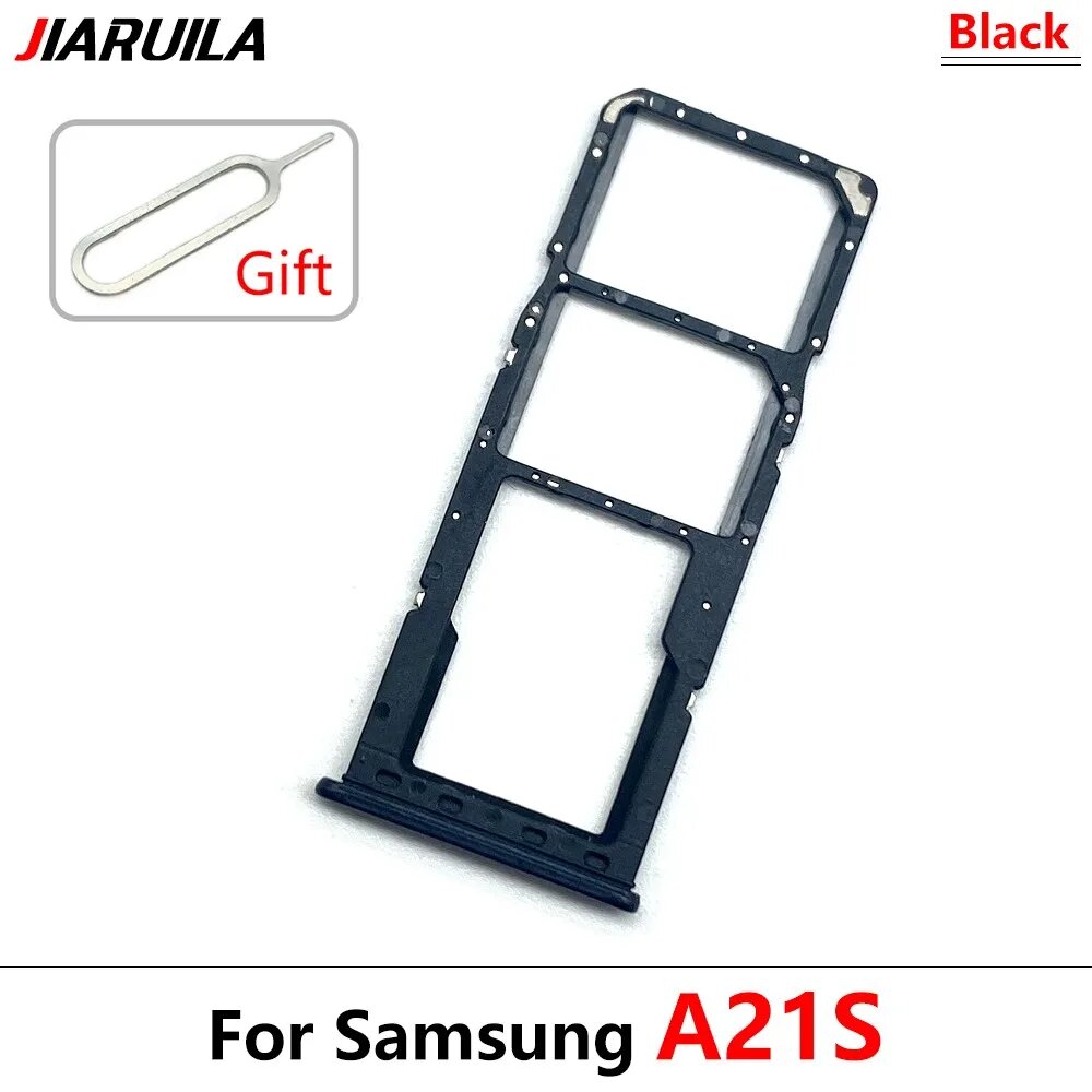 Держатель SIM-карты Samsung A21s Black