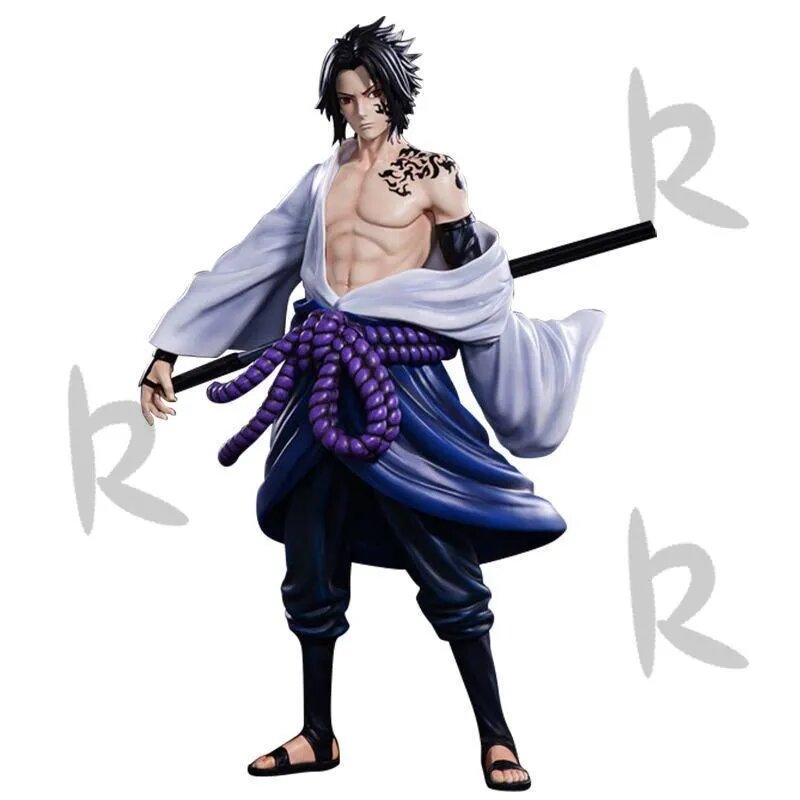 Фигурка сюрприз Anime, фигурка Sasuke Uchiha 24 см, коллекционная модель для подарка