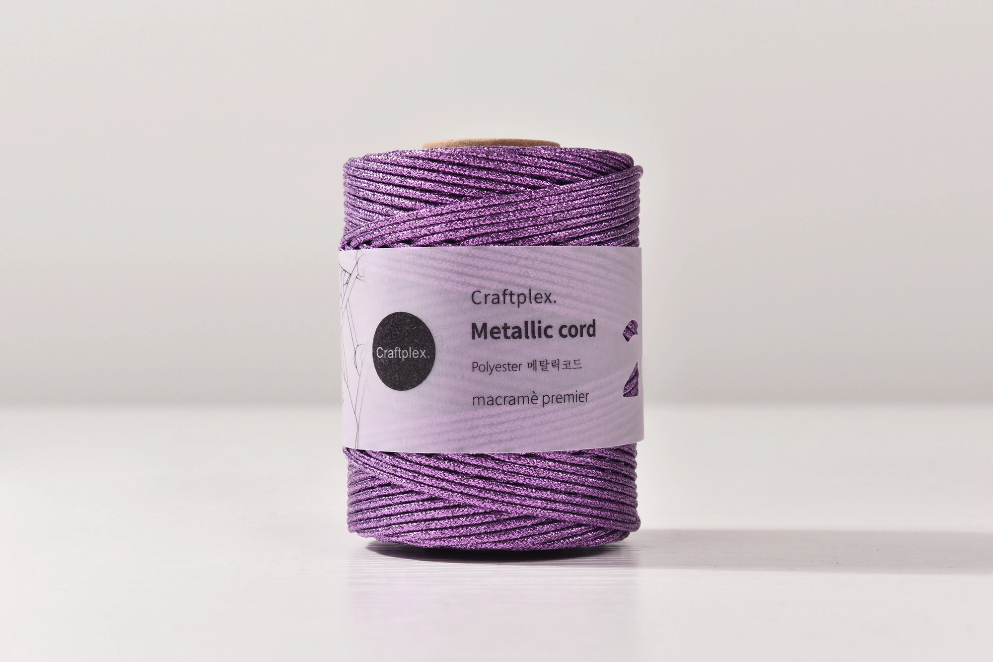 Металлический шнур Craftplex, фиолетовый (04 PURPLE), 100 м