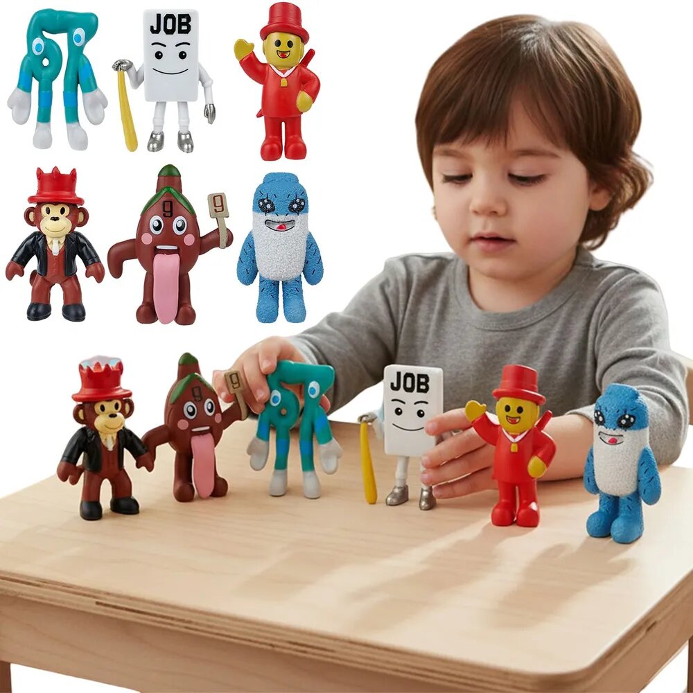 Коллекционные фигурки из игры Укради мозг 6 шт, пластиковые модели для декора